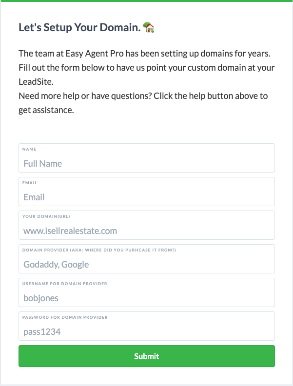Launching Your Custom Domain – Help | Easy Agent PRO